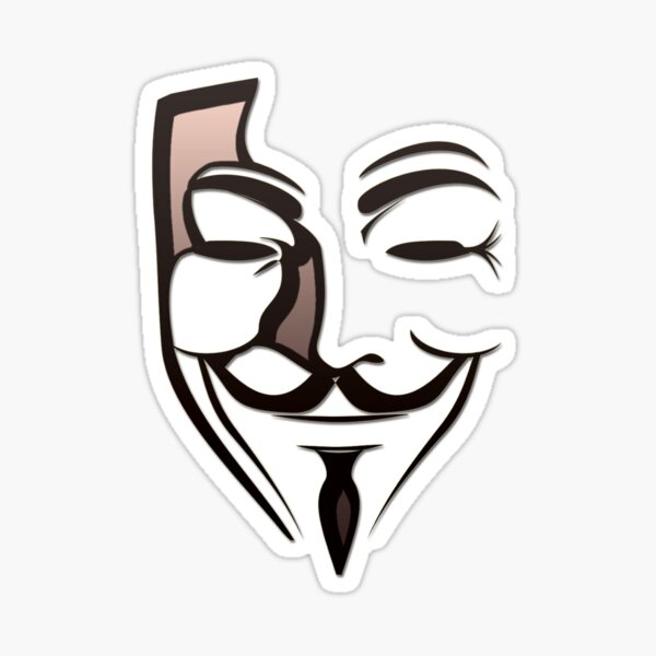 Anonymous Stickers V for Vendetta Sticker Guy Fawkes Sticker Hacker ...