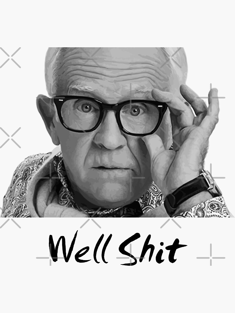 "Leslie Jordan well shit" Sticker for Sale by Muathawwad | Redbubble