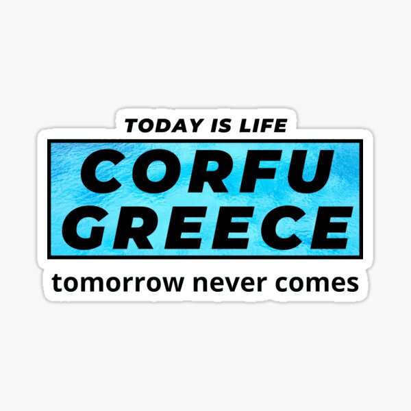 "Corfu Greek" Sticker for Sale by Bernsteinhaus | Redbubble