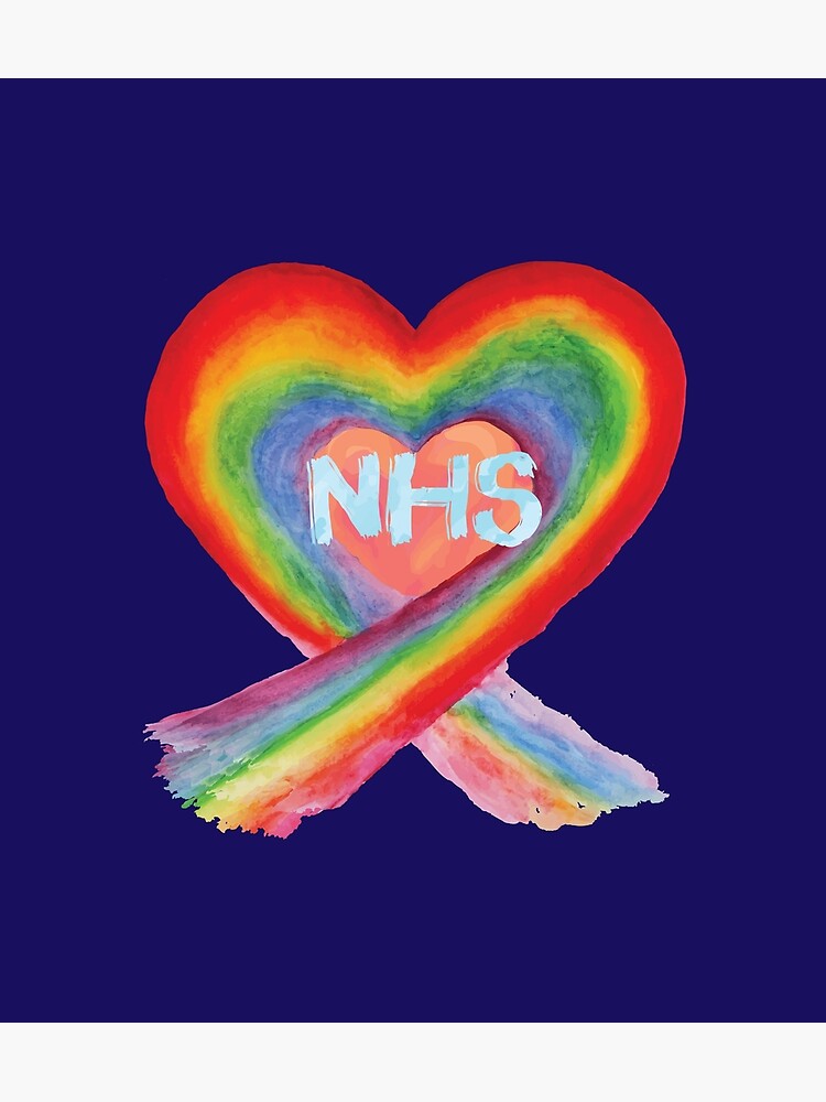 "NHS Heart" Poster for Sale by Civil-Woke | Redbubble
