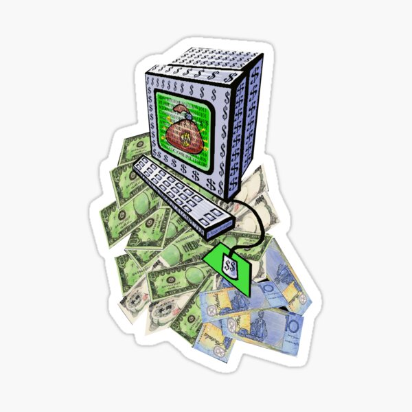 "Just Numbers In Computers" Sticker for Sale by chrisjoy | Redbubble