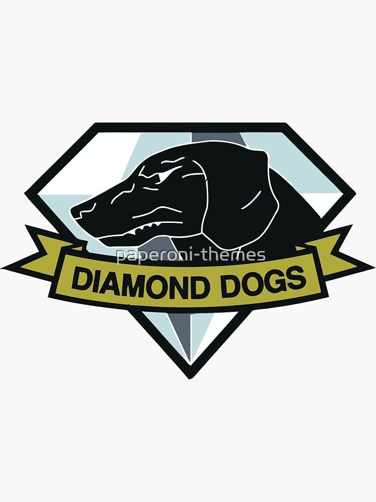 "Diamond Dogs (MGSV)" Sticker for Sale by paperoni-themes | Redbubble