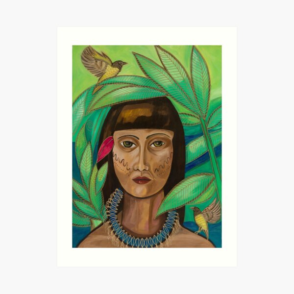 "Yanomami" Art Print for Sale by Katybohac | Redbubble