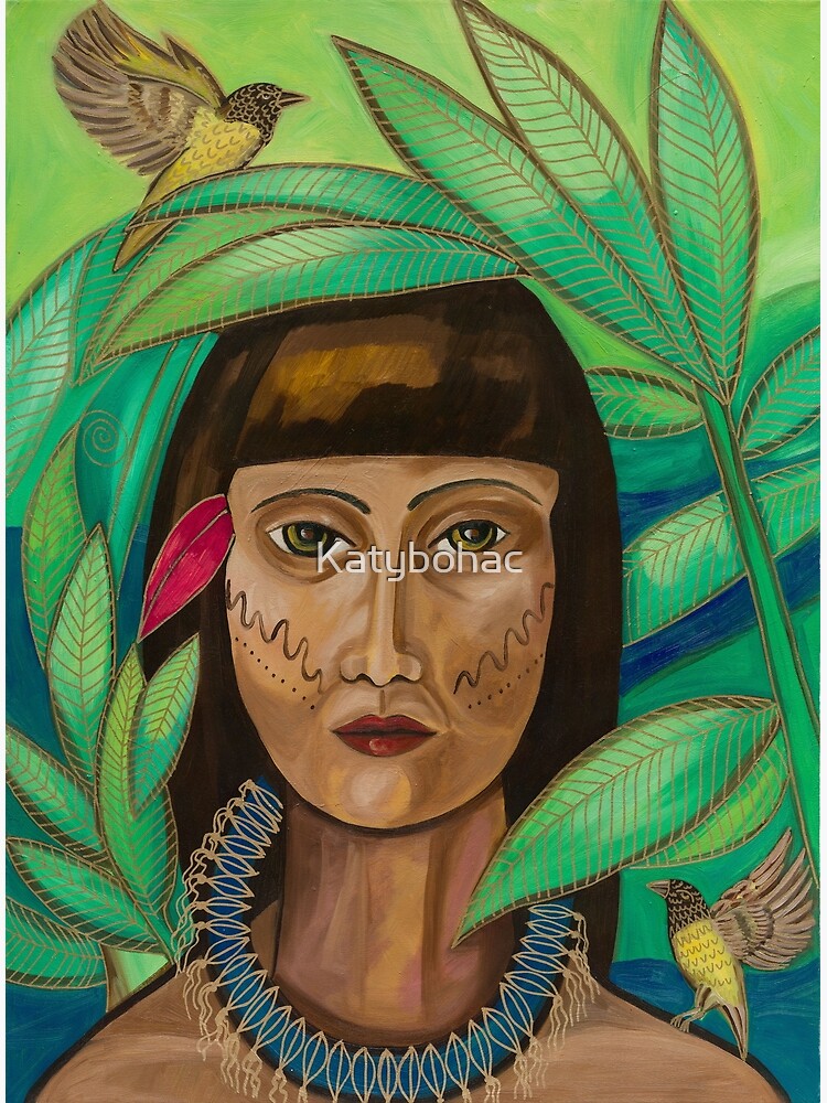 "Yanomami" Art Print for Sale by Katybohac | Redbubble