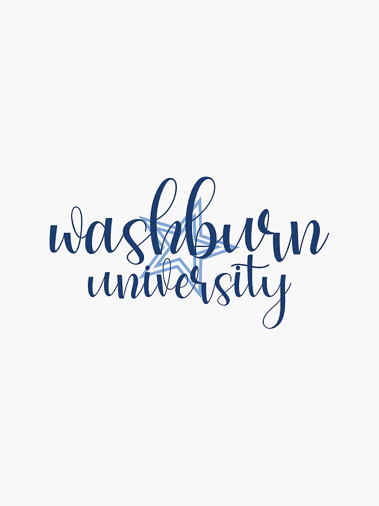 "washburn university" Sticker for Sale by hoperobinett | Redbubble