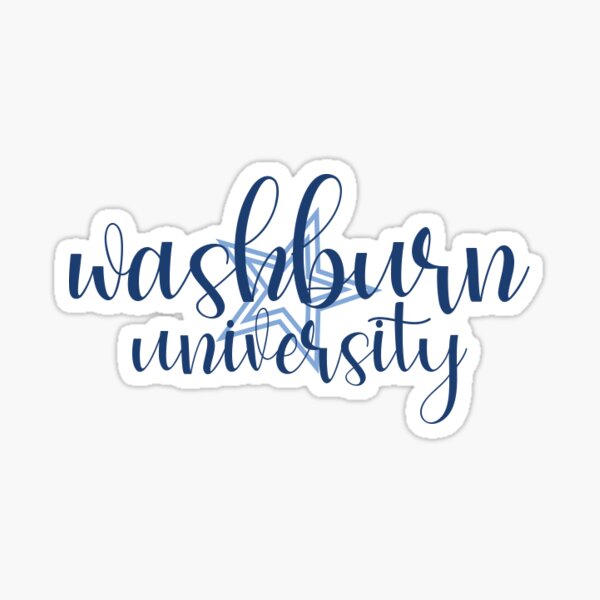 "washburn university" Sticker for Sale by hoperobinett | Redbubble