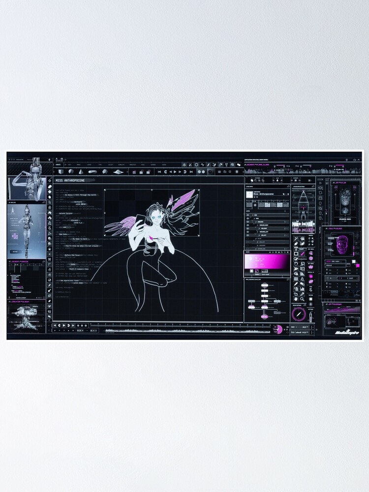 "miss anthropocene (full art)" Poster for Sale by dragvandil | Redbubble