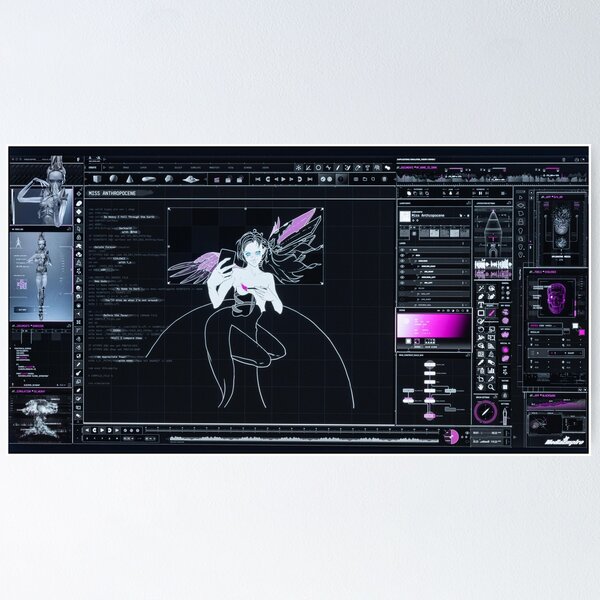 "miss anthropocene (full art)" Poster for Sale by dragvandil | Redbubble