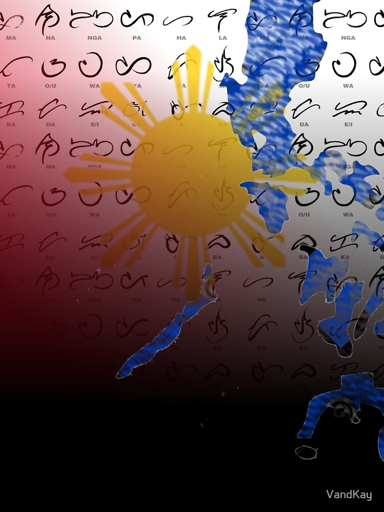 "Philippine Flag All Colors Baybayin " Graphic T-Shirt Dress for Sale ...