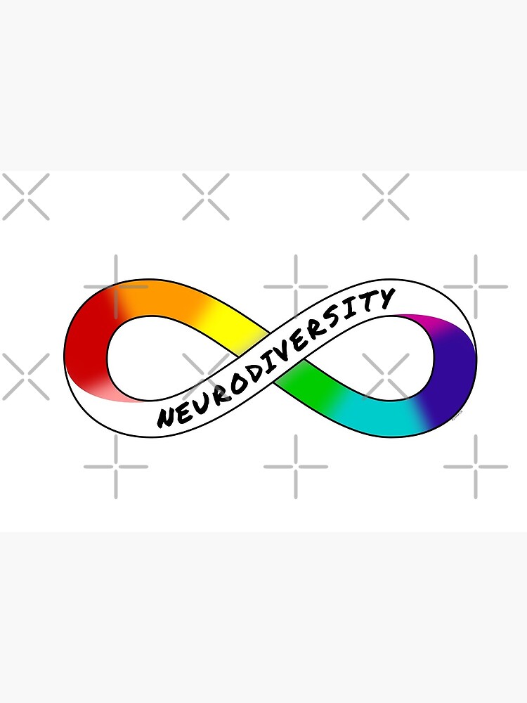 "Neurodiversity - Rainbow Infinity Symbol for Actually Autistic ...
