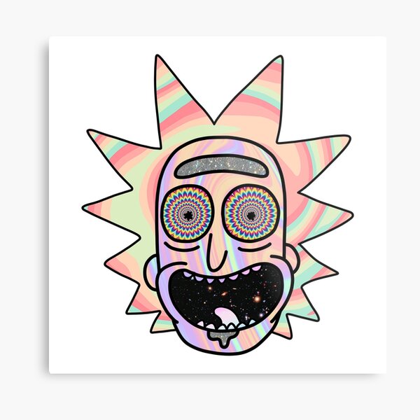 Psychedelic Rick Sanchez Metal Prints | Redbubble