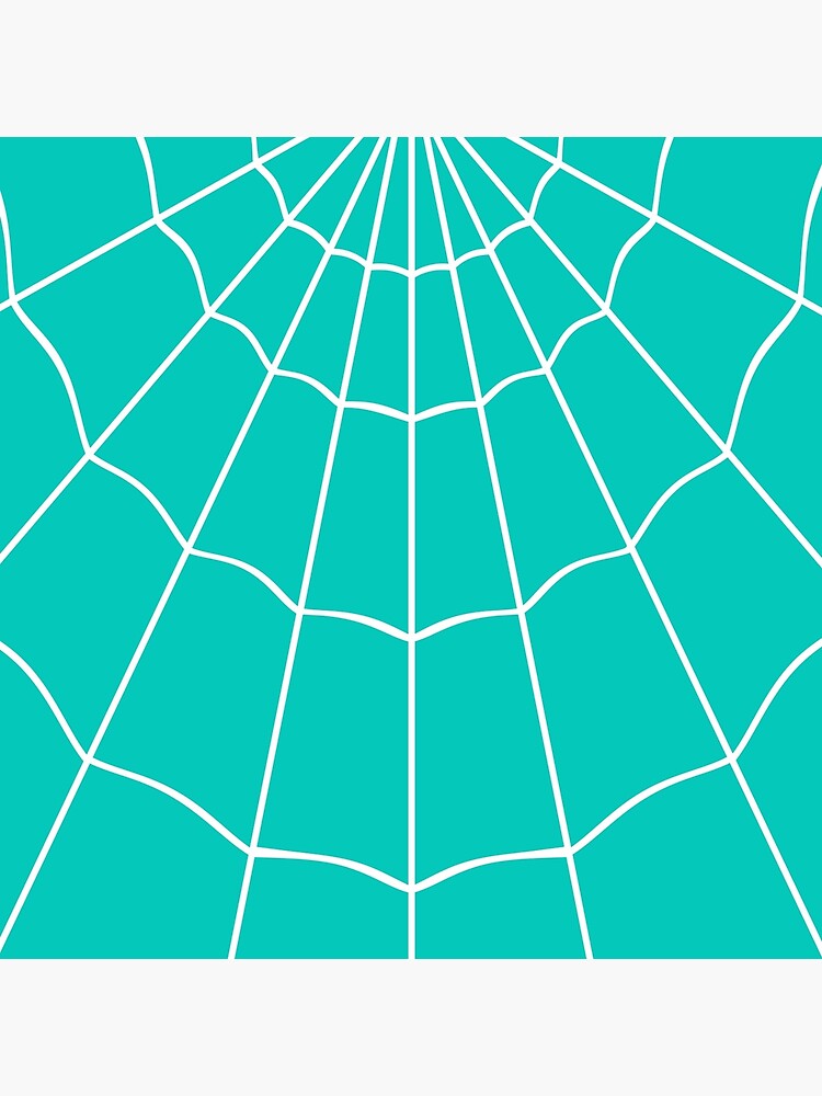 "Spider Web - Turquoise" Art Board Print by clockworkheart | Redbubble
