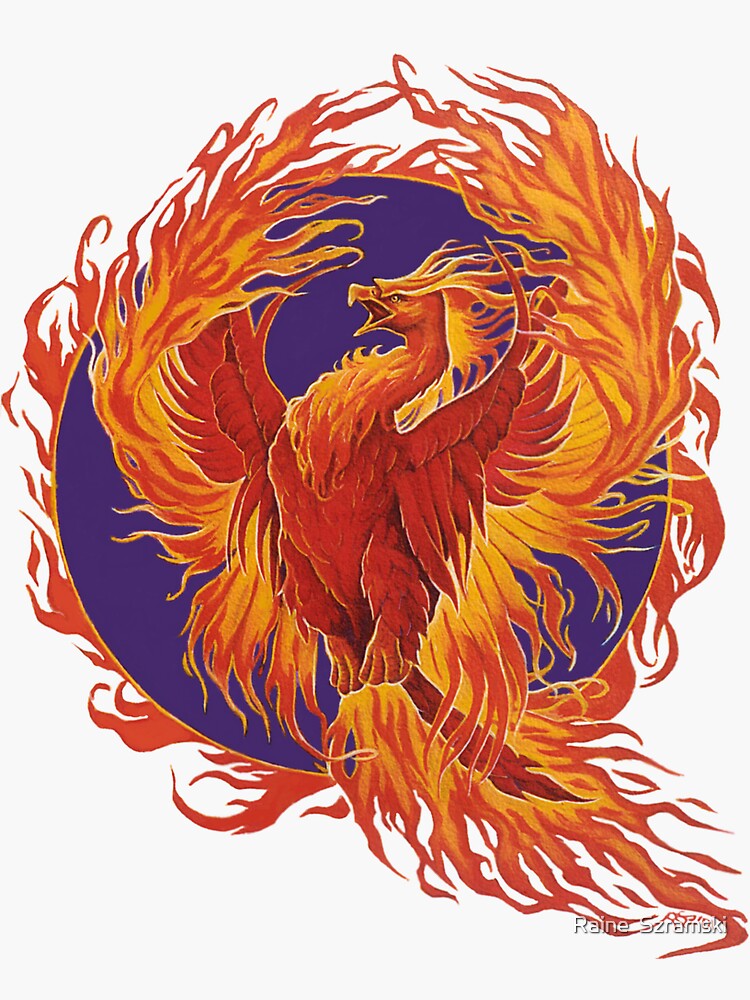 "Phoenix" Sticker for Sale by rainesz | Redbubble
