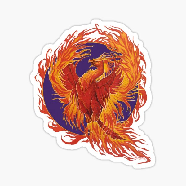 "Phoenix" Sticker for Sale by rainesz | Redbubble