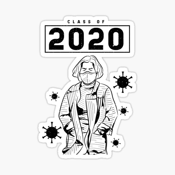 "Class of 2020 Coronavirus Graduation Gift Funny" Sticker by ...