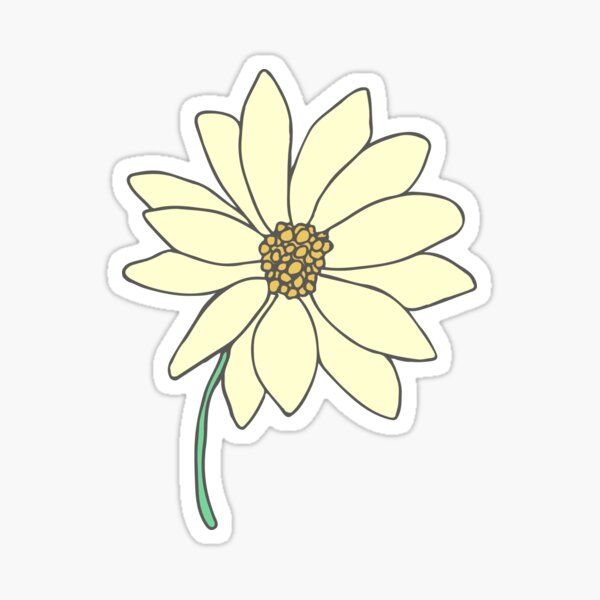 "Yellow Flower" Sticker by kmoblenes | Redbubble