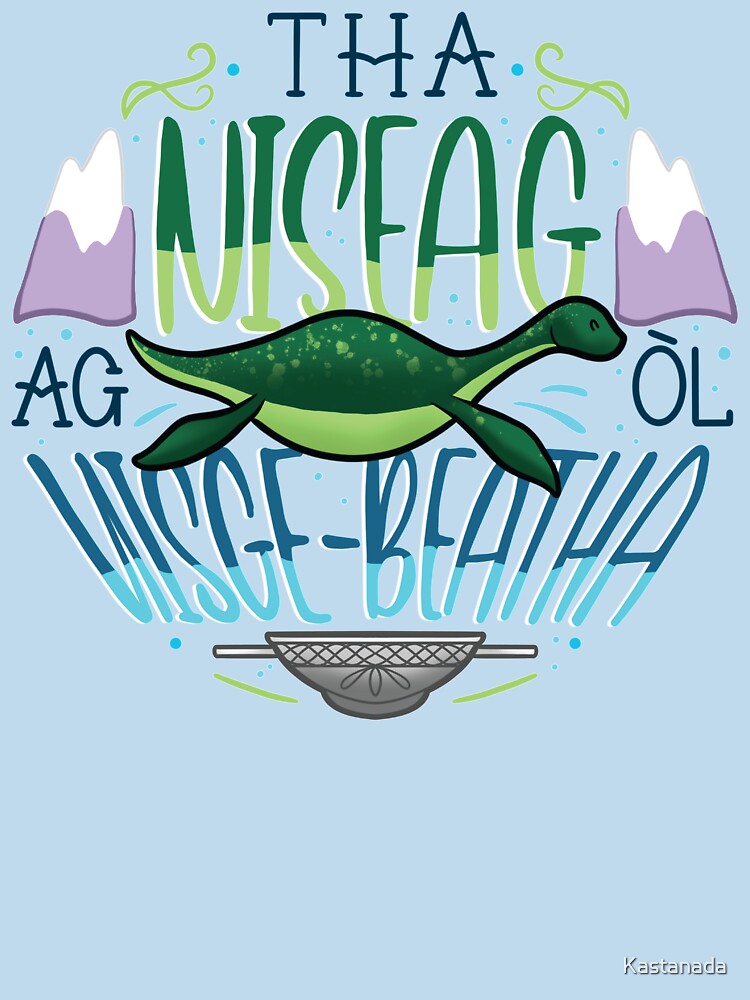"Nessie, Niseag Scottish Gaelic illustration" Essential T-Shirt for ...