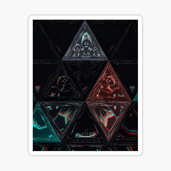 "Fractal Watchers " Sticker for Sale by Uhhodysseus | Redbubble