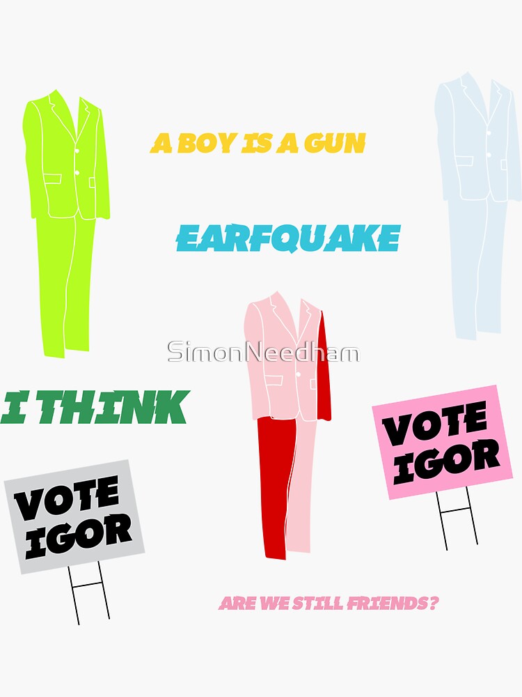 "igor pack" Sticker for Sale by SimonNeedham | Redbubble