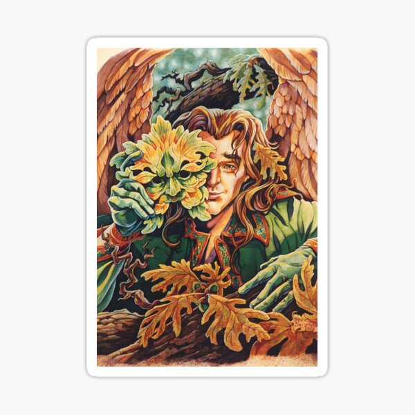 "Green Man" Sticker for Sale by rainesz | Redbubble