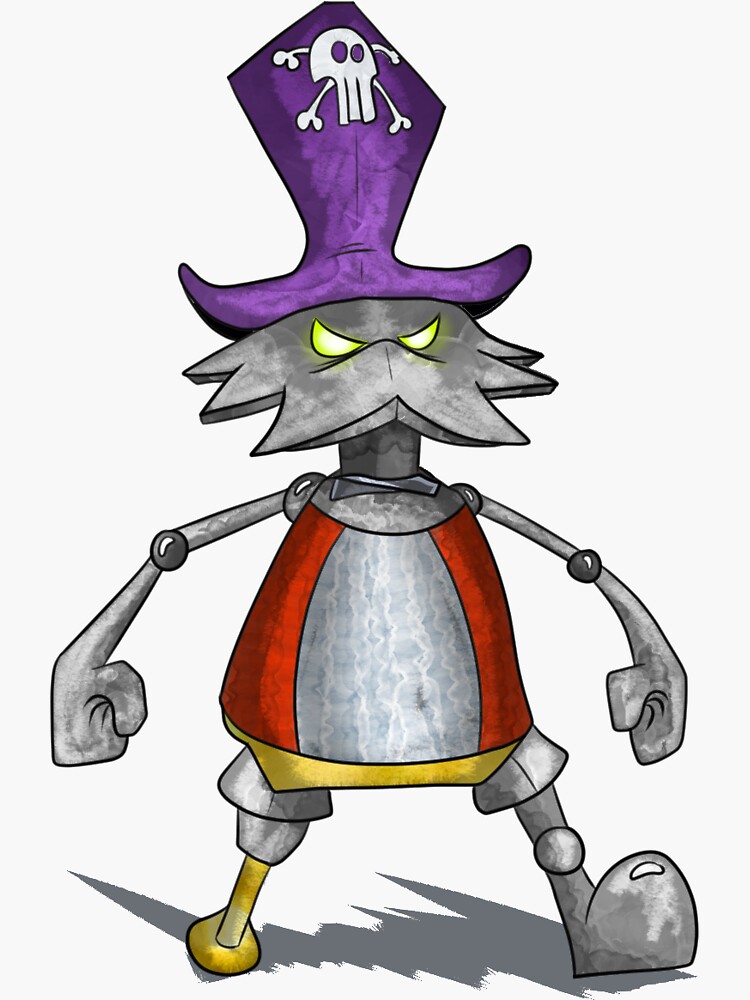 "Razorbeard (Rayman)" Sticker for Sale by LISANORT | Redbubble