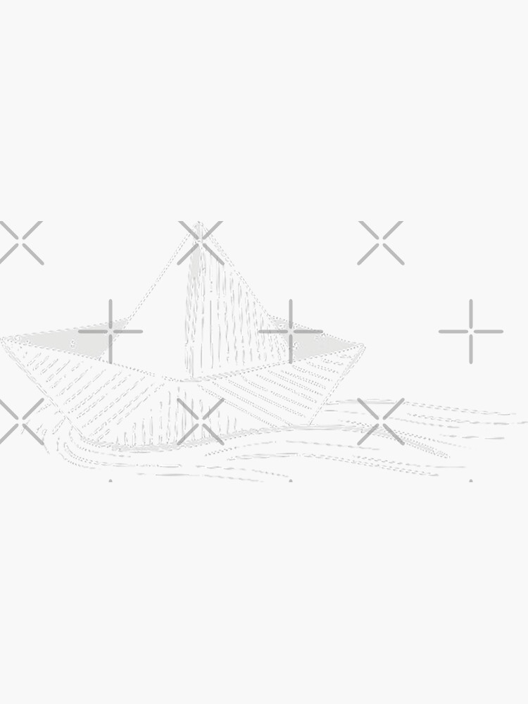 "Paper boat" Sticker by LaPetiteBelette | Redbubble
