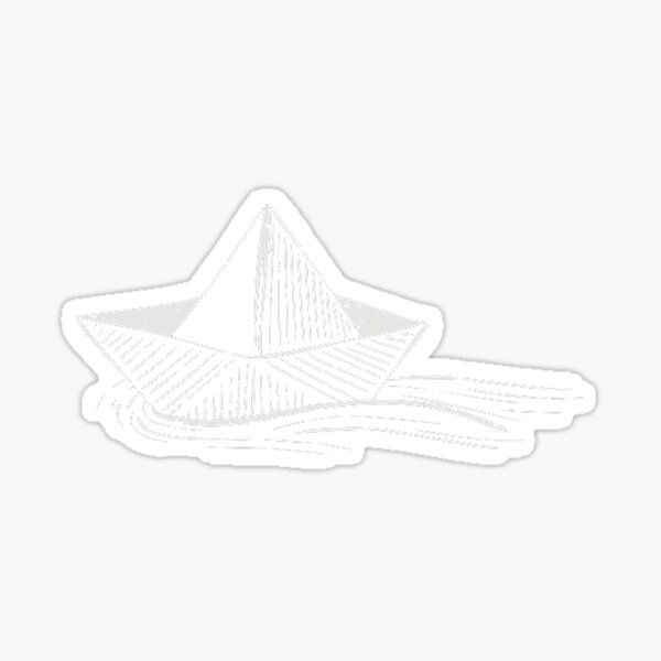 "Paper boat" Sticker by LaPetiteBelette | Redbubble