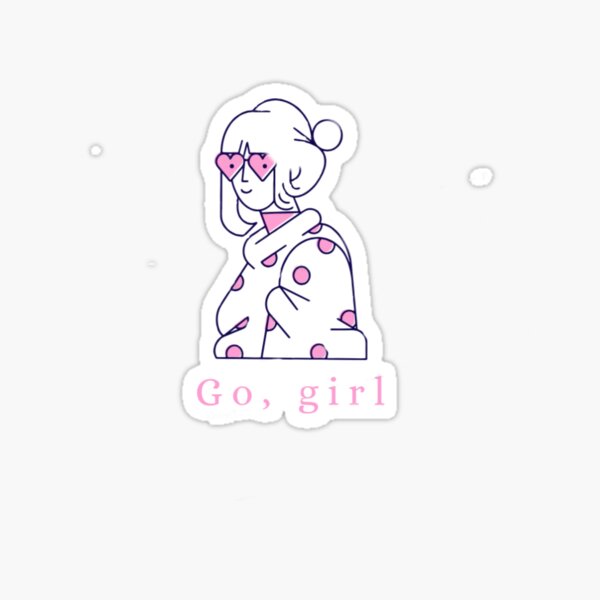 "Go, girl" Sticker for Sale by Domex | Redbubble