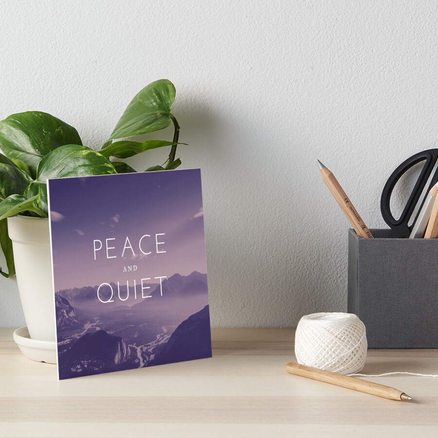 "Peace and Quiet Aesthetic" Art Board Print by wbfm | Redbubble