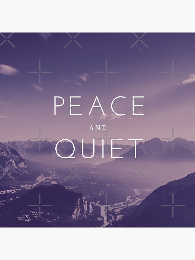 "Peace and Quiet Aesthetic" Poster for Sale by wbfm | Redbubble