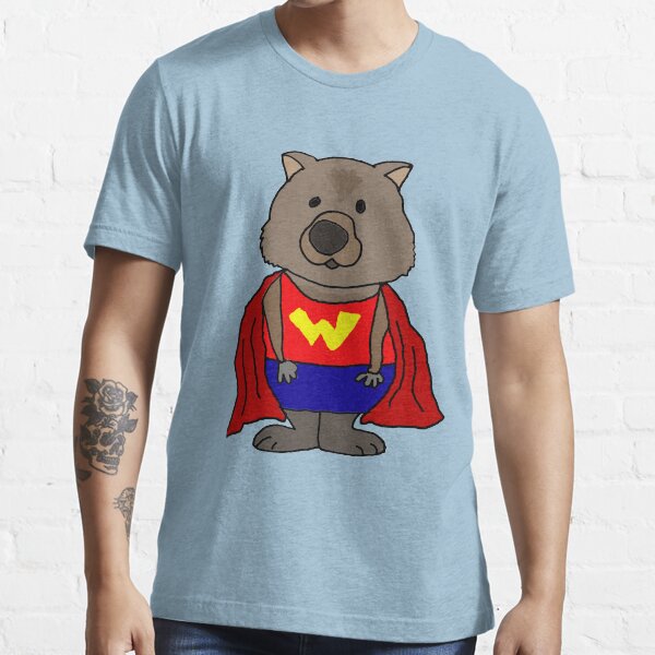 "Funny Wonder Wombat Superhero " T-shirt by naturesfancy | Redbubble