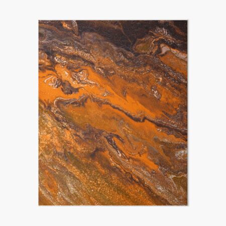 "Amber Fire" Art Board Print for Sale by LeClaireDesigns | Redbubble
