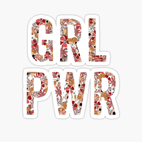 "Girl Power" Sticker by 21msteele | Redbubble
