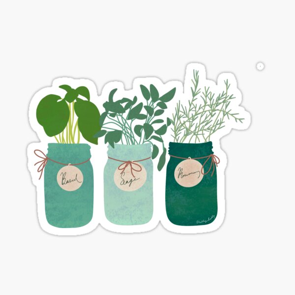 Herb Garden Stickers | Redbubble