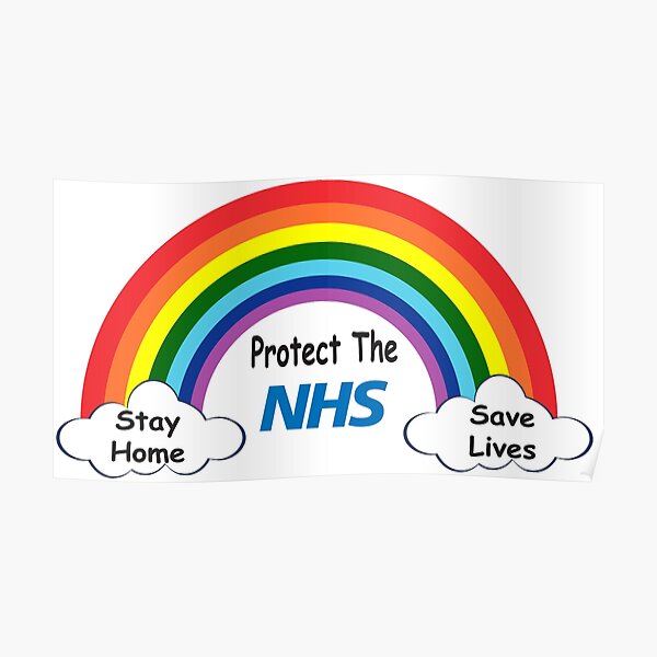 "Protect the nhs stay home save lives t shirt" Poster for Sale by ...