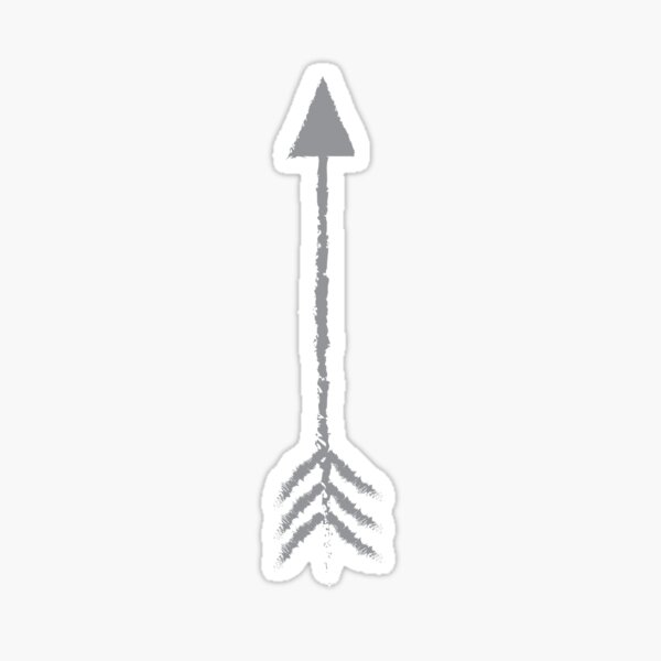 "Grey Arrow pointing up" Sticker for Sale by jazzydevil | Redbubble