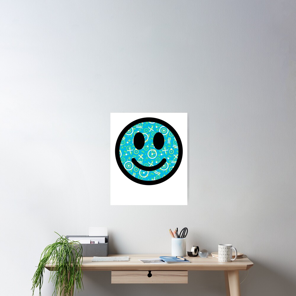 Póster «Smiley Face Retro EDM Rave» de Utopian-Nation | Redbubble