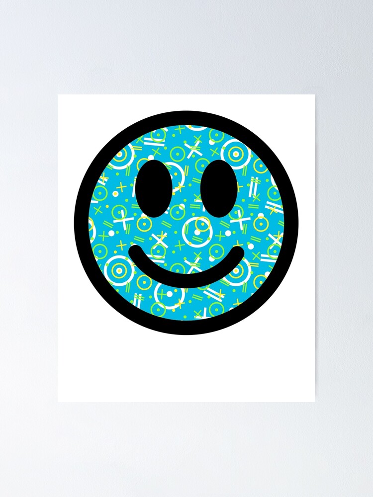 Póster «Smiley Face Retro EDM Rave» de Utopian-Nation | Redbubble