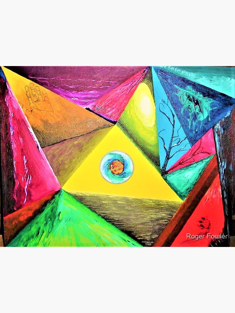 "Triangular Depth" Sticker for Sale by rwfowler | Redbubble