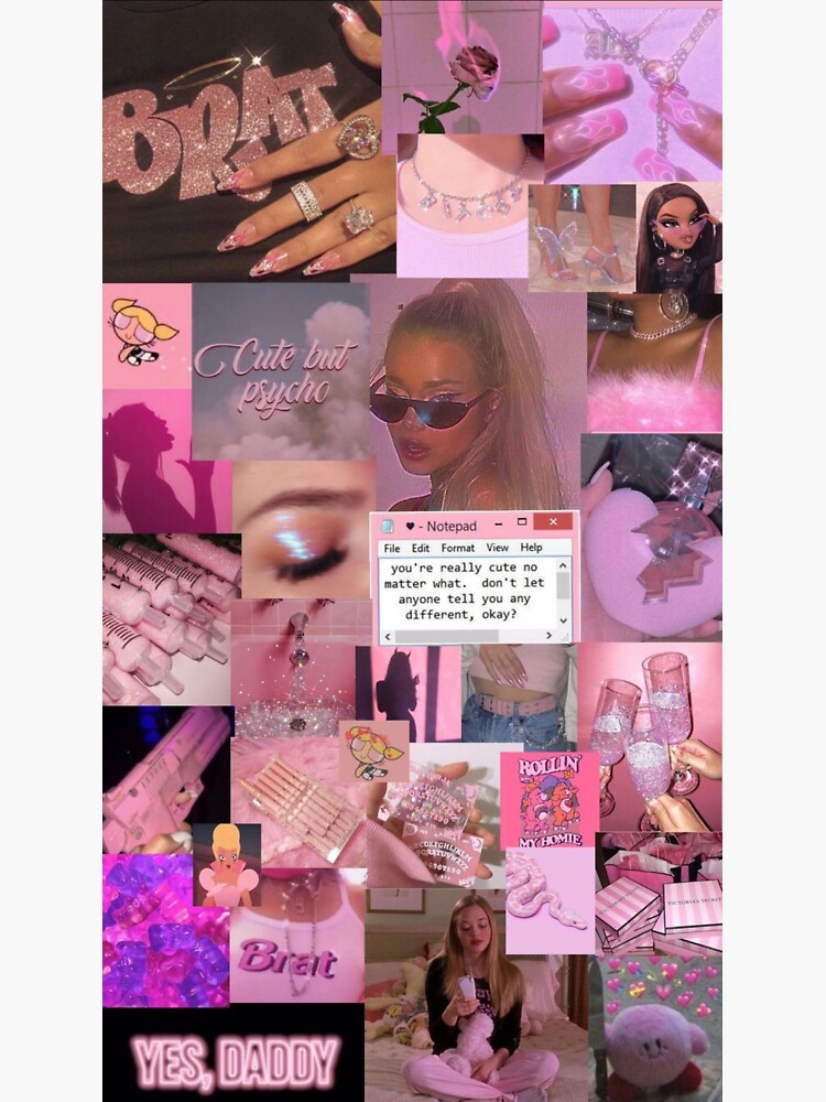 "Pink collage" Sticker for Sale by reardone | Redbubble