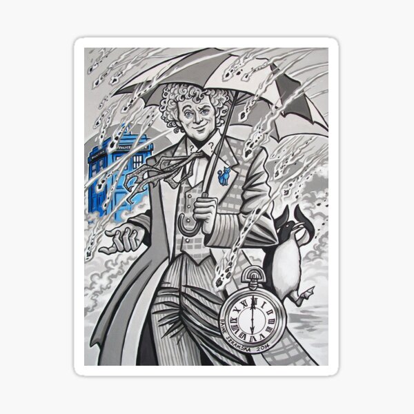 "The Sixth Doctor" Sticker for Sale by rainesz | Redbubble