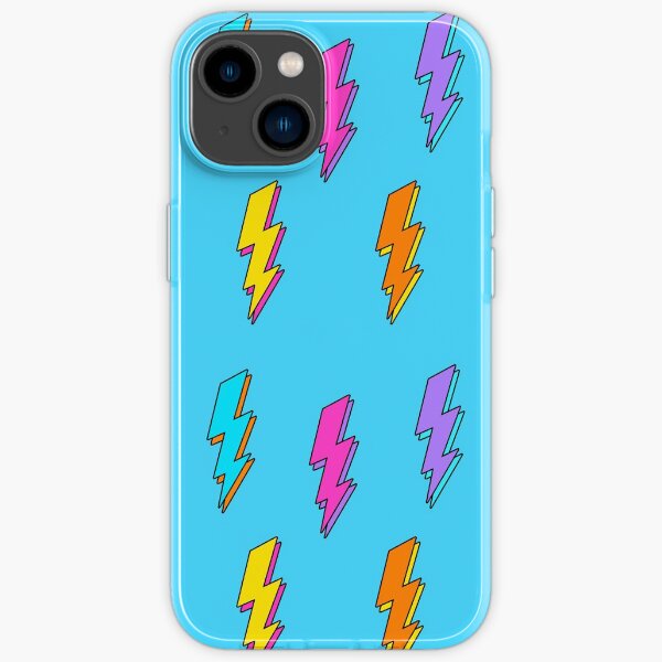 "colorful lightning bolts" iPhone Case for Sale by discostickers ...