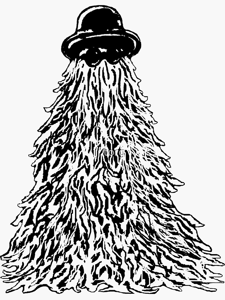 "My Cousin Itt (black)" Sticker for Sale by torg | Redbubble