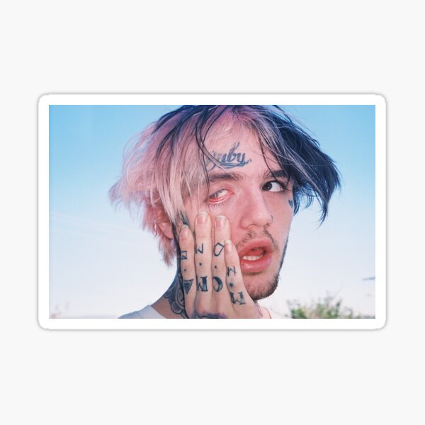 "Lil Peep " Sticker by keanureeves1777 | Redbubble