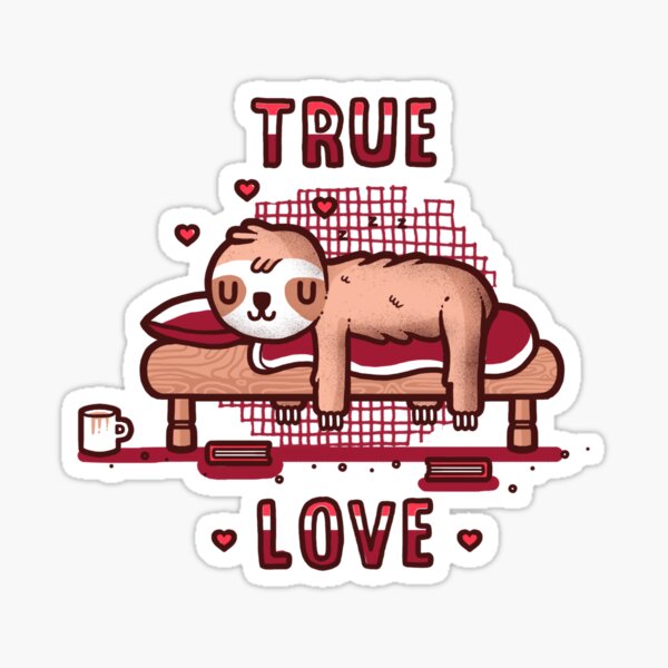 "True love" Sticker by Randyotter | Redbubble