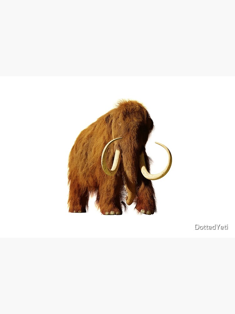 "cute woolly mammoth, prehistoric mammal" Mask for Sale by DottedYeti ...