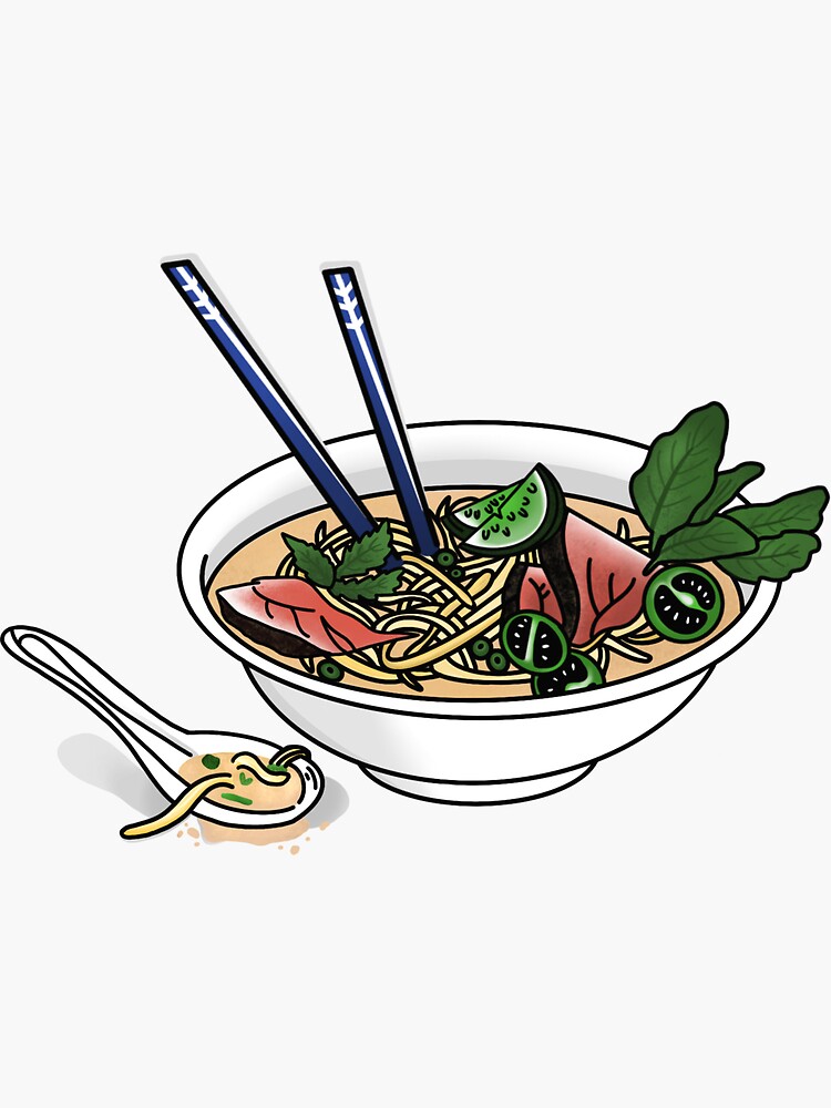 "pho" Sticker for Sale by atdiep | Redbubble