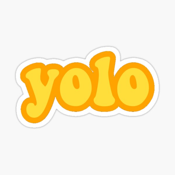 "yolo" Sticker by softlystickers | Redbubble