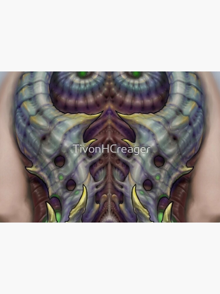 "Biomech Back Tattoo Concept Design" Mask for Sale by TivonHCreager ...