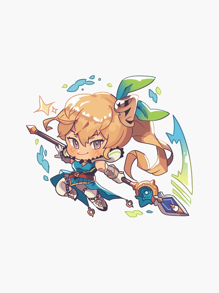 "[DRAGALIA] Elisanne" Sticker for Sale by qroken | Redbubble